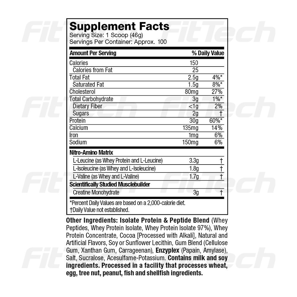 NITRO TECH MUSCLETECH 10 LBS - Fittech