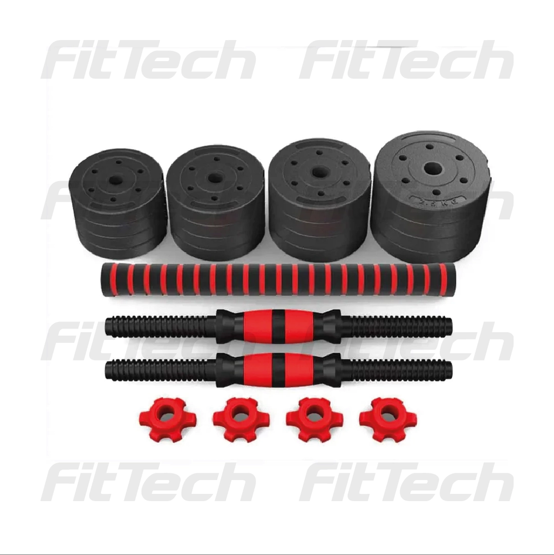 SET DE PESAS TERMOFORRADAS 20KG - Fittech